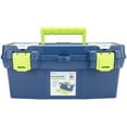 Pro Art Storage Box W/Organizer Top-15.9"X8"X7" Blue & Green - Walmart.com