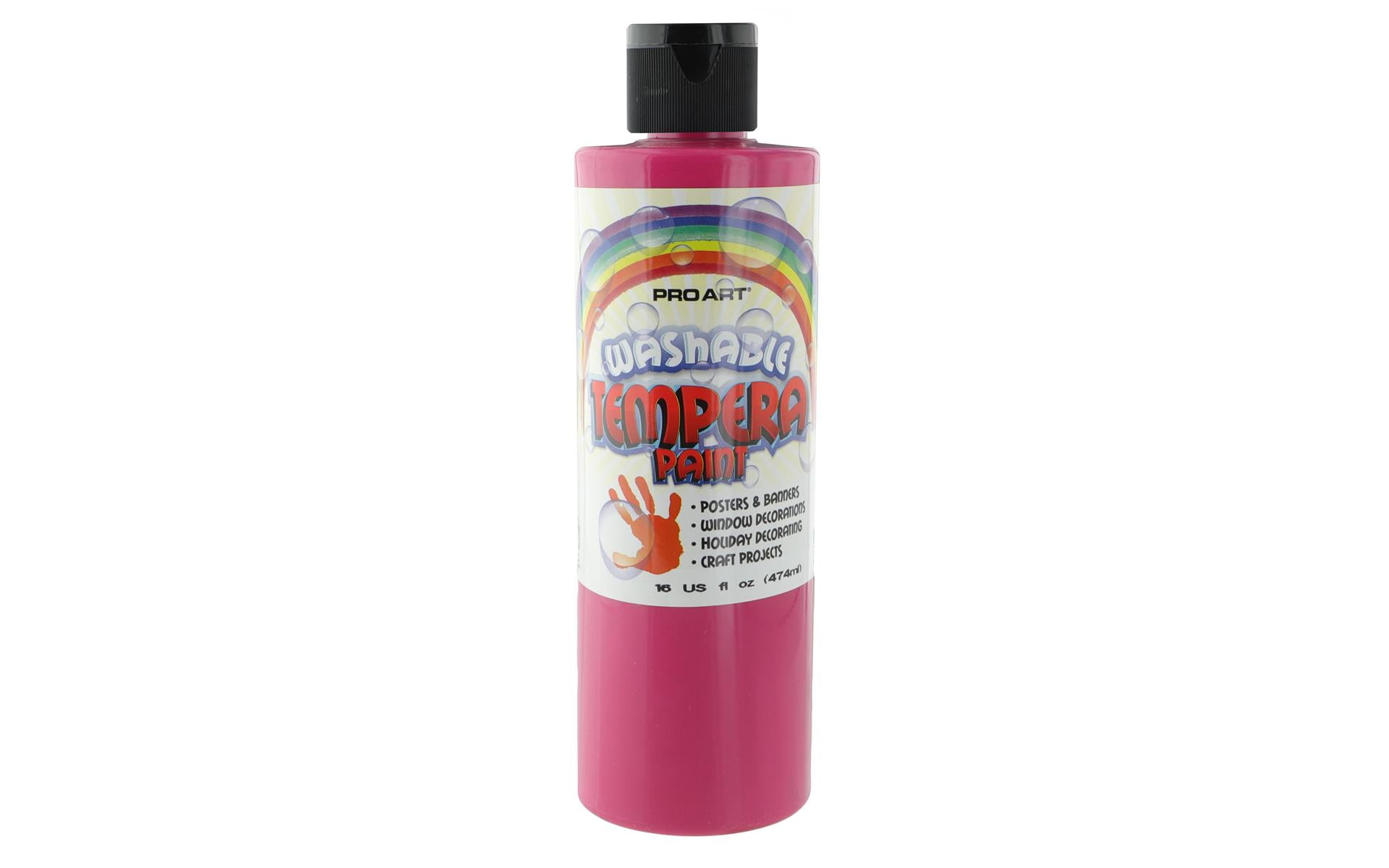 Pro Art Washable Tempera Paint 16oz Magenta - Walmart Business Supplies