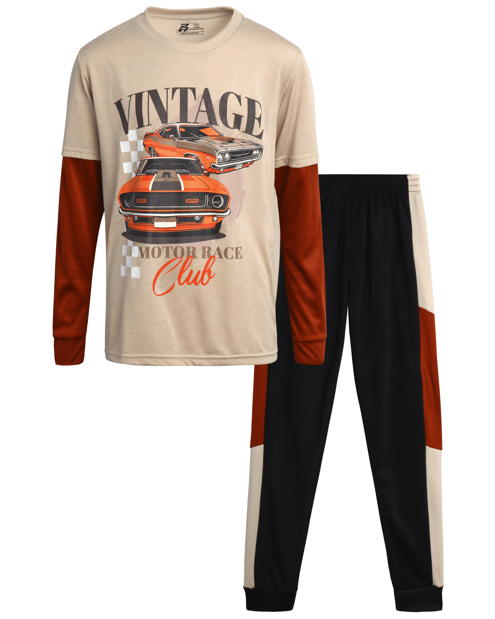 Pro Athlete Boys' Active Pants Set - 2 Piece Performance T-Shirt and ...