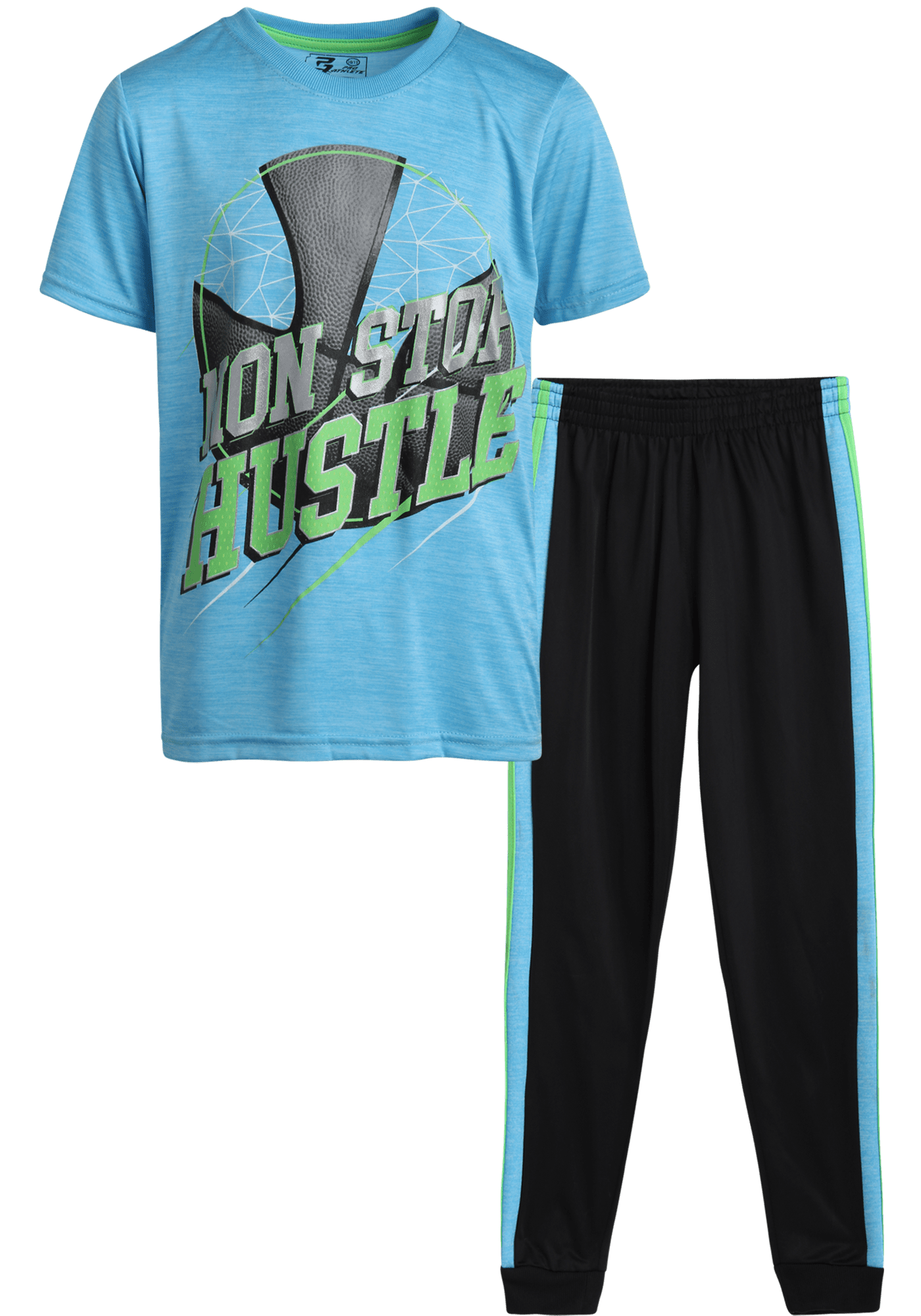 Pro Athlete Boys' Active Pants Set - 2 Piece Performance T-Shirt and ...