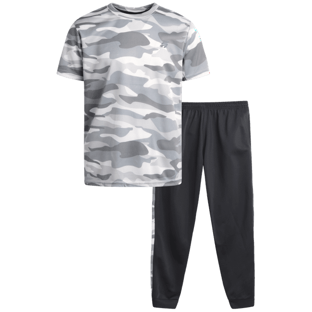 Pro Athlete Boys' Active Pants Set - 2 Piece Performance T-Shirt and ...