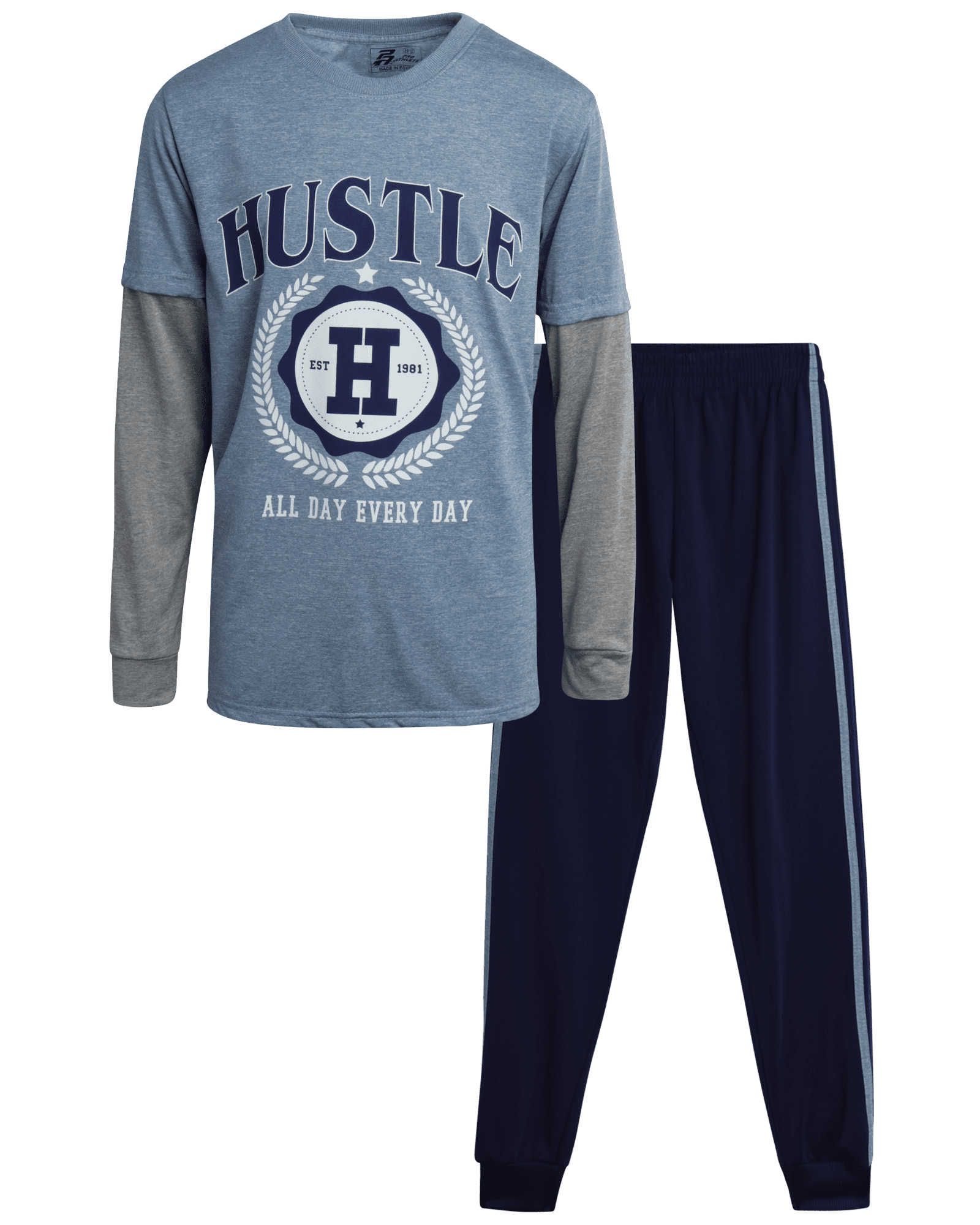 Pro Athlete Boys' Active Pants Set - 2 Piece Performance T-Shirt and ...