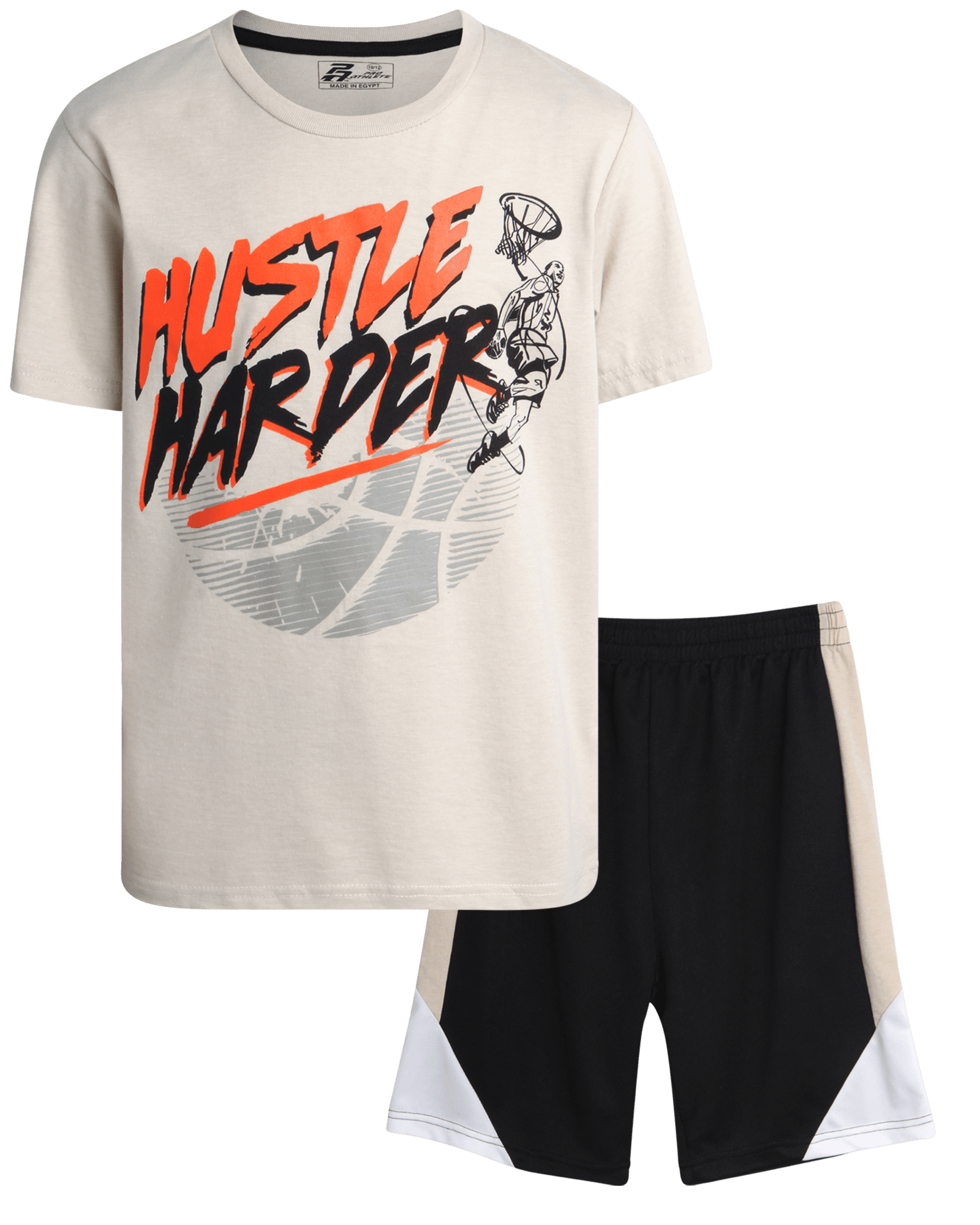 Pro Athlete Boys' Active Shorts Set - 2 Piece Perfomance T-Shirt and ...