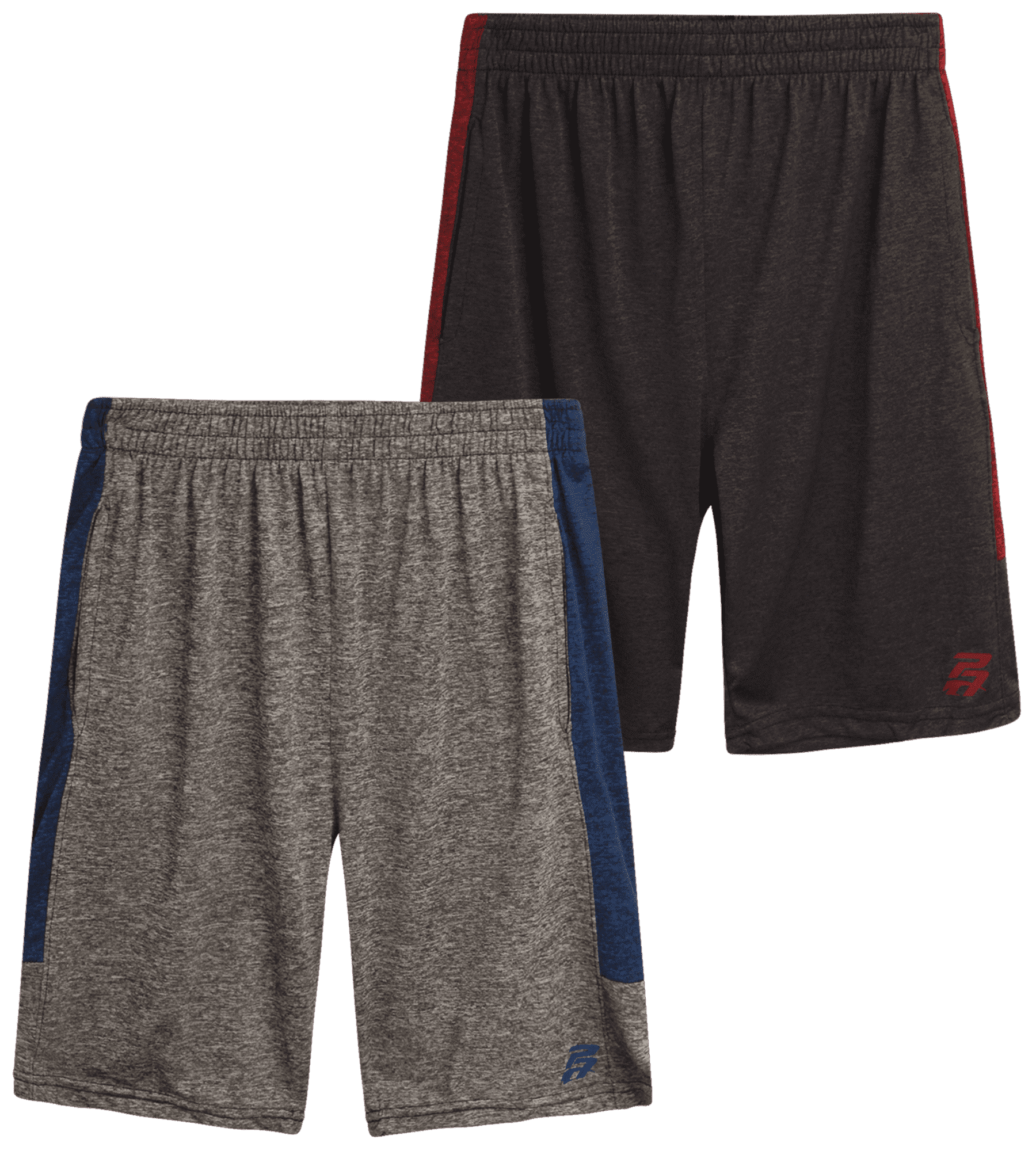 Pro Athlete Boys' Athletic Shorts 2-Pack Knee-Length Quick-Dry Moisture ...