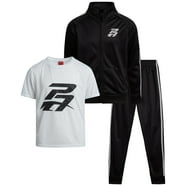 RBX Boys' Activewear Tracksuit Set - 3 Piece Tricot Zip-up Sweatshirt ...