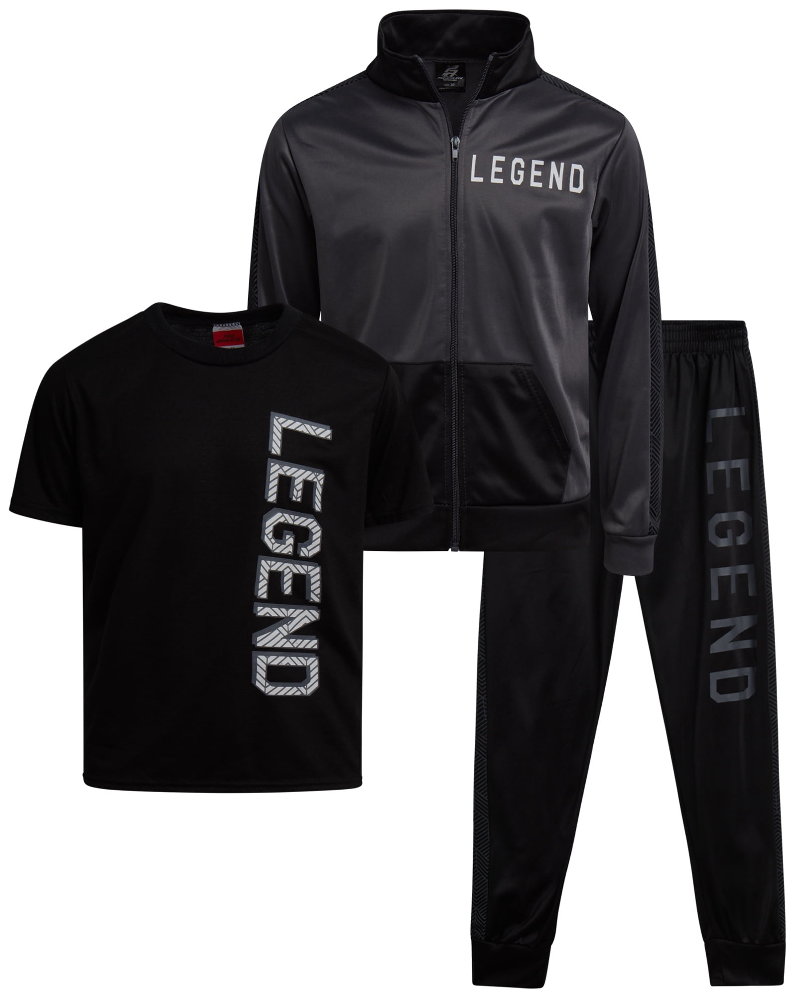 Pro Athlete Boys' Jogger Set - 3 Piece Tricot Tracksuit Kids Clothing ...