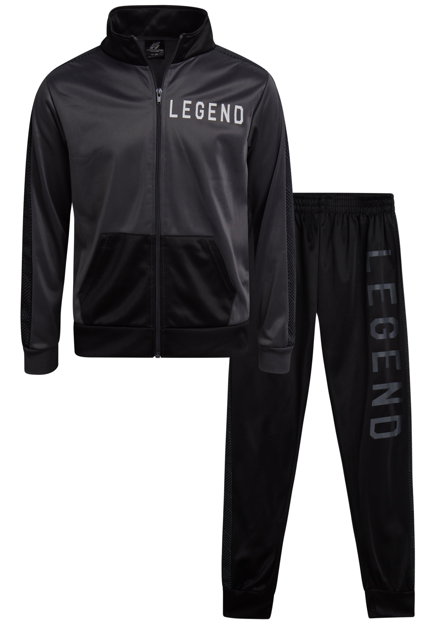 Pro Athlete Boys’ Tracksuit Set – 2 Piece Active Tricot Sweatshirt and ...