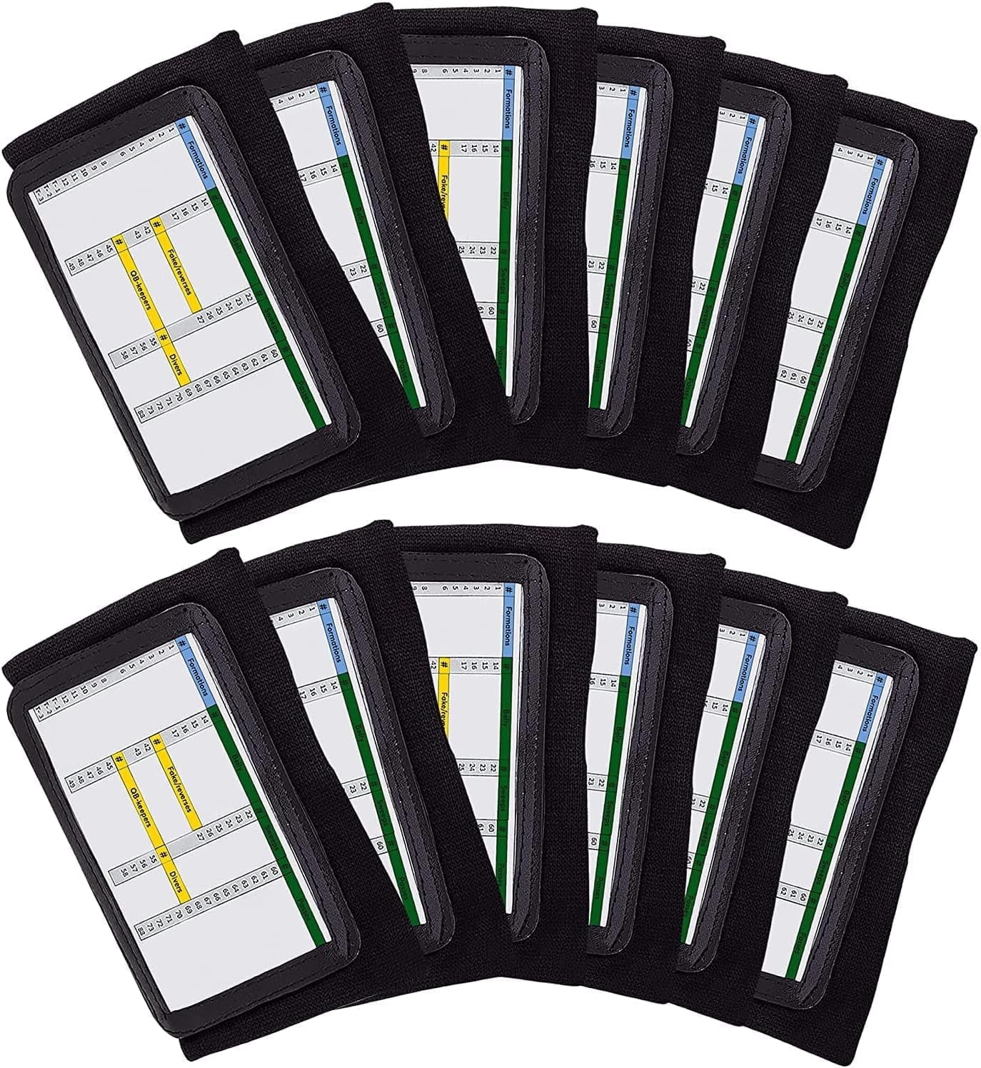 Pro Athletics QB Football Playbook Wristband Football for Adult - 6 ...