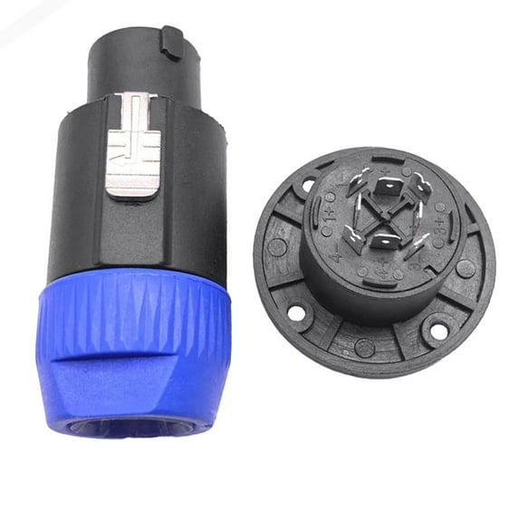 Pro Audio 8-Pole SpeakON & Powercon Connector Kit - Panel Mount Female ...