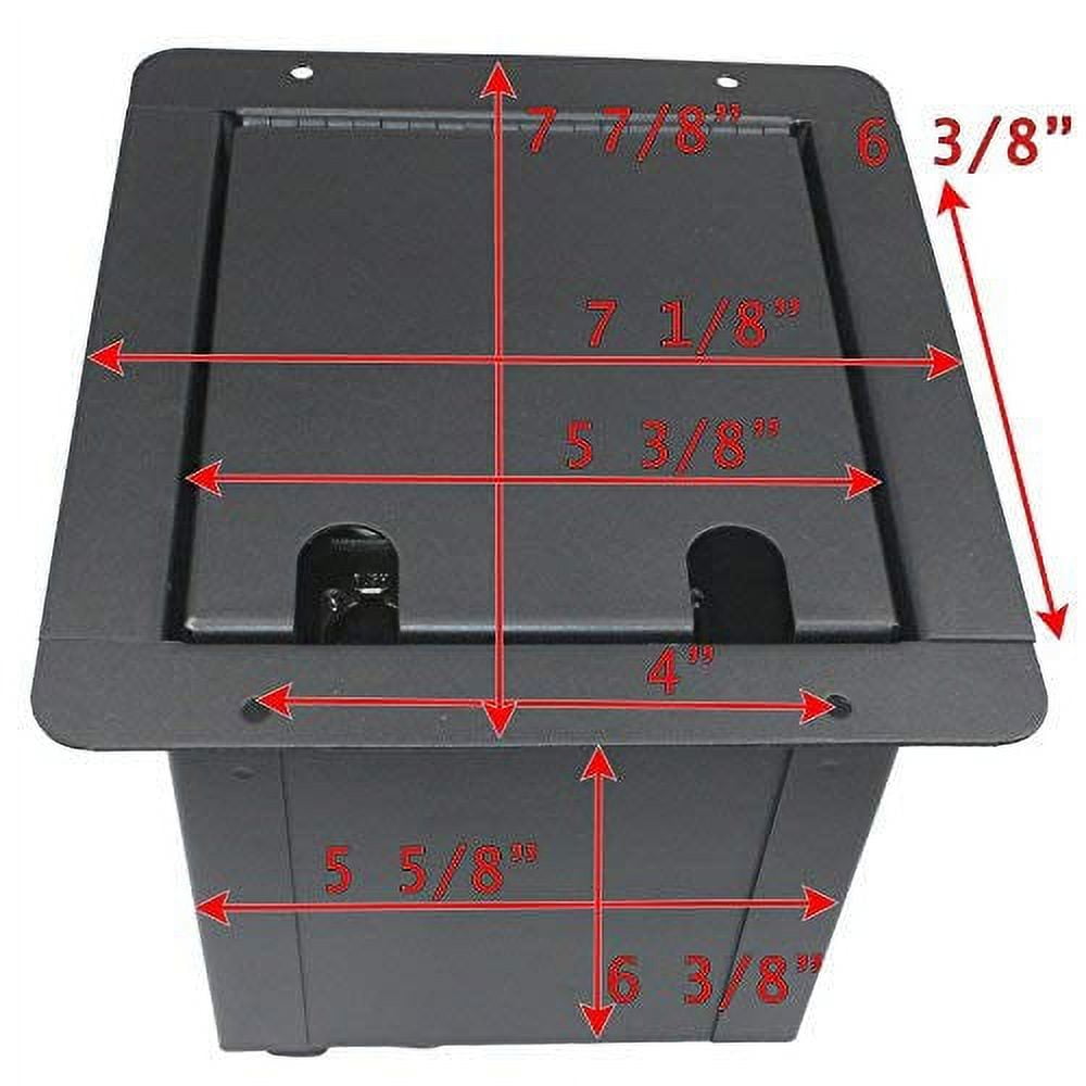 Pro Audio Recessed Stage in Floor Pocket Box Black with Prewired ...