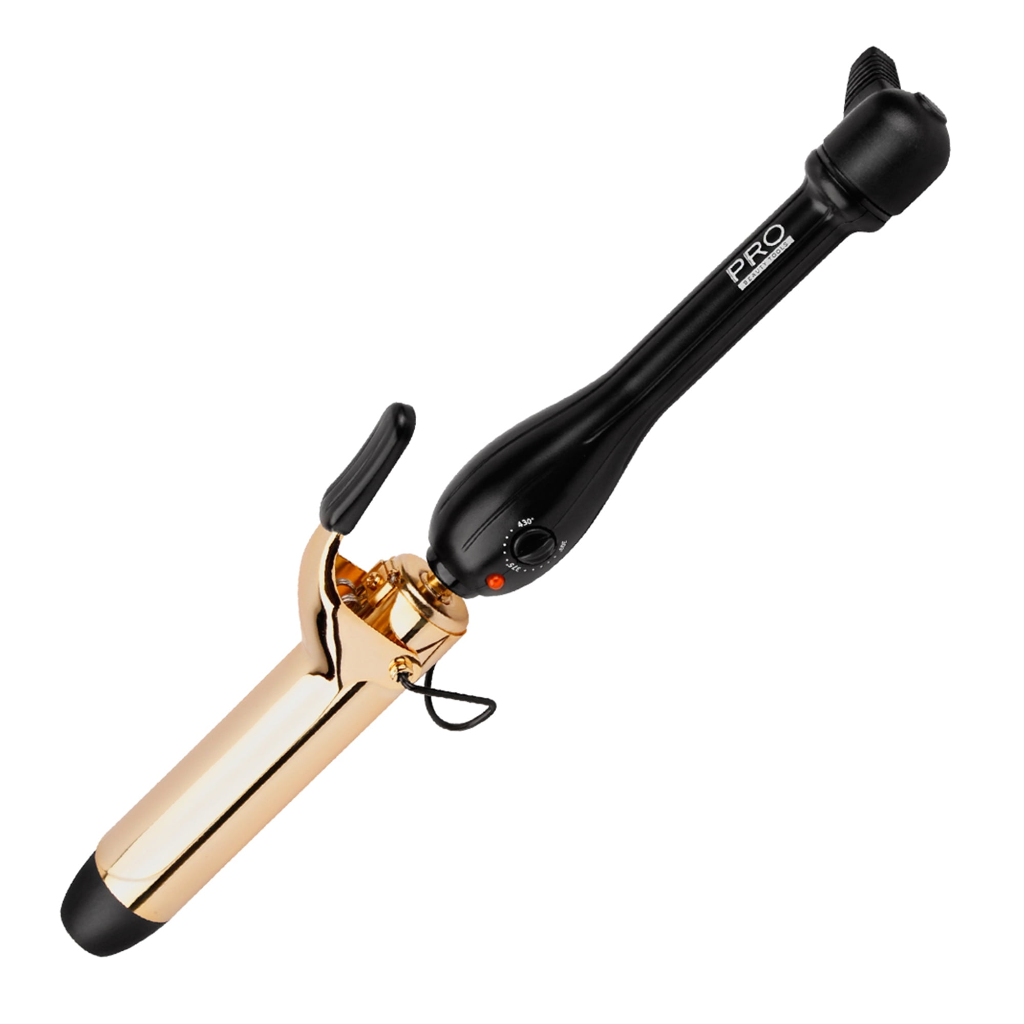 Pro Beauty Tools 24-Hour Curls Professional Gold Curling Iron, 1-1/4 ...