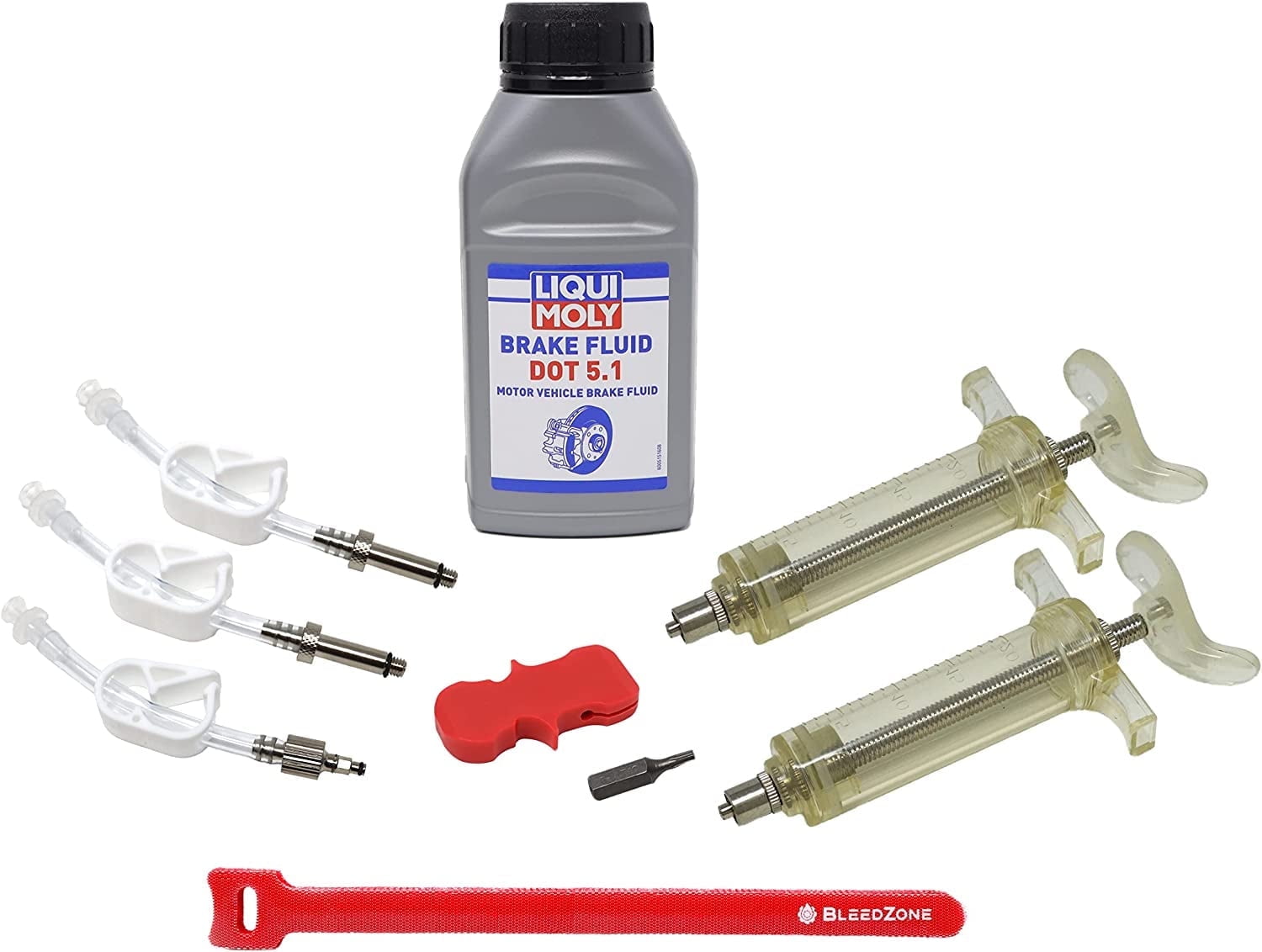 Pro Bleed Kit for SRAM Brakes Including Code Guide Level with DOT 5.1 ...