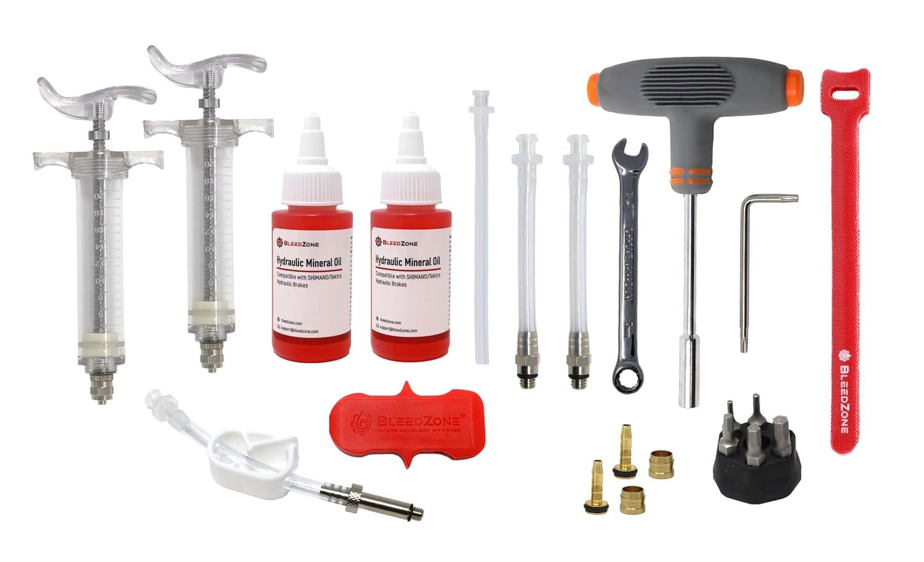 Pro Bleed Kit for Tektro TRP Hydraulic Brakes with 60ml Mineral Oil - Walmart.com