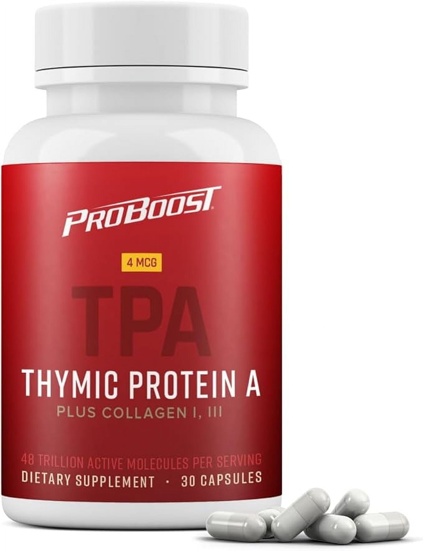 Pro Boost 4 McG Thymic Protein A (TPA) Capsules with Collagen Peptides ...