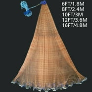 Ahi USA 200 Series 3' Cast Net 3/8" Mesh - Walmart.com