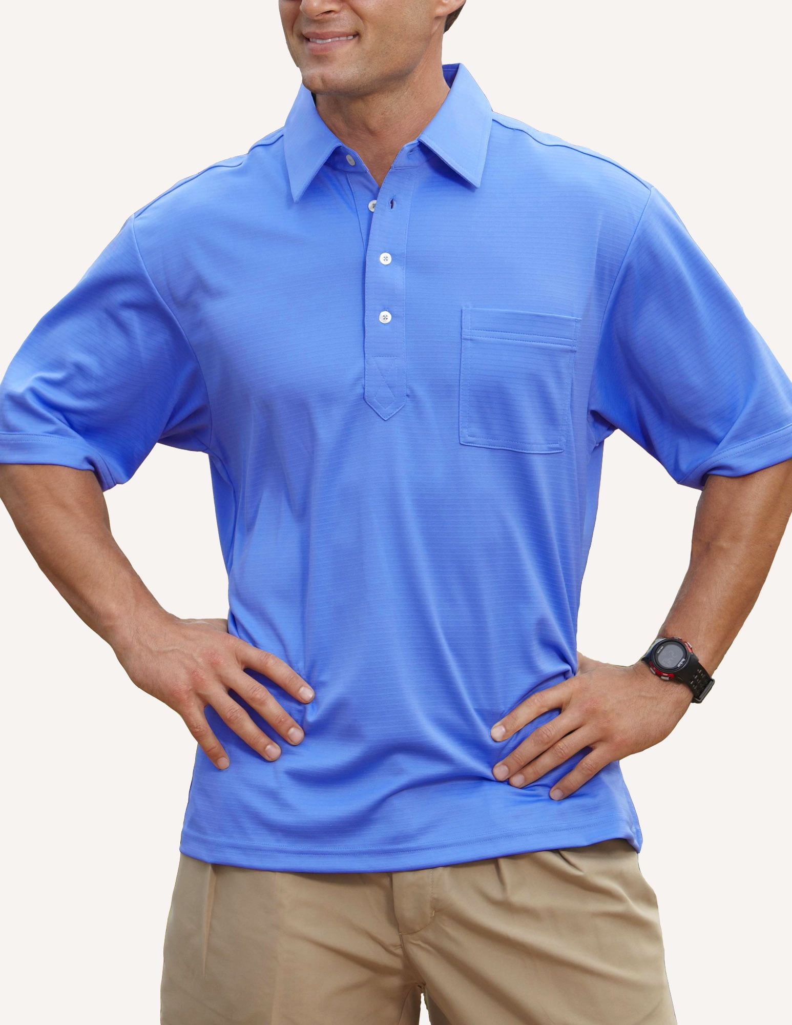 Pro Celebrity® Men's Original Basic Member Polo Shirt (Small, Carolina ...