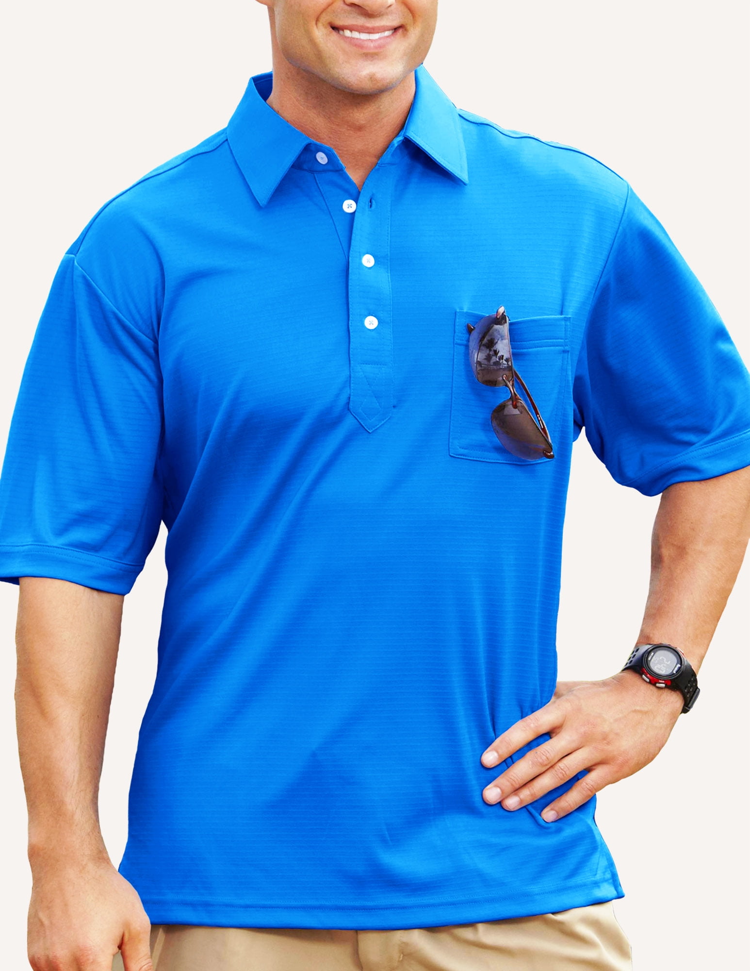 Pro Celebrity® Men's Original Basic Member Polo Shirt (Small, Electric ...