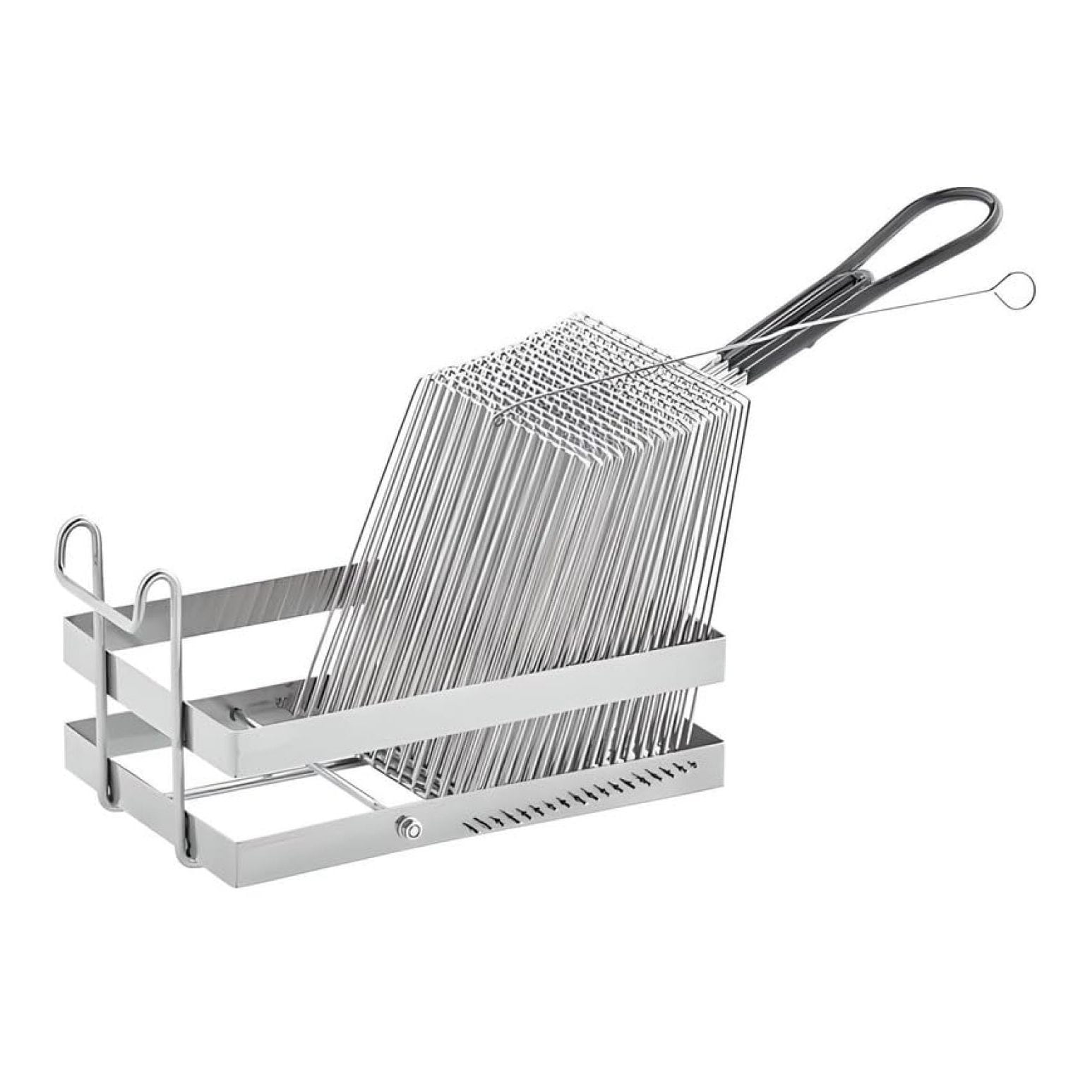 Pro Chef Series 18-Slot Tostada Fryer Basket | 18 1/2" x 6 5/16" x 8 1/ ...