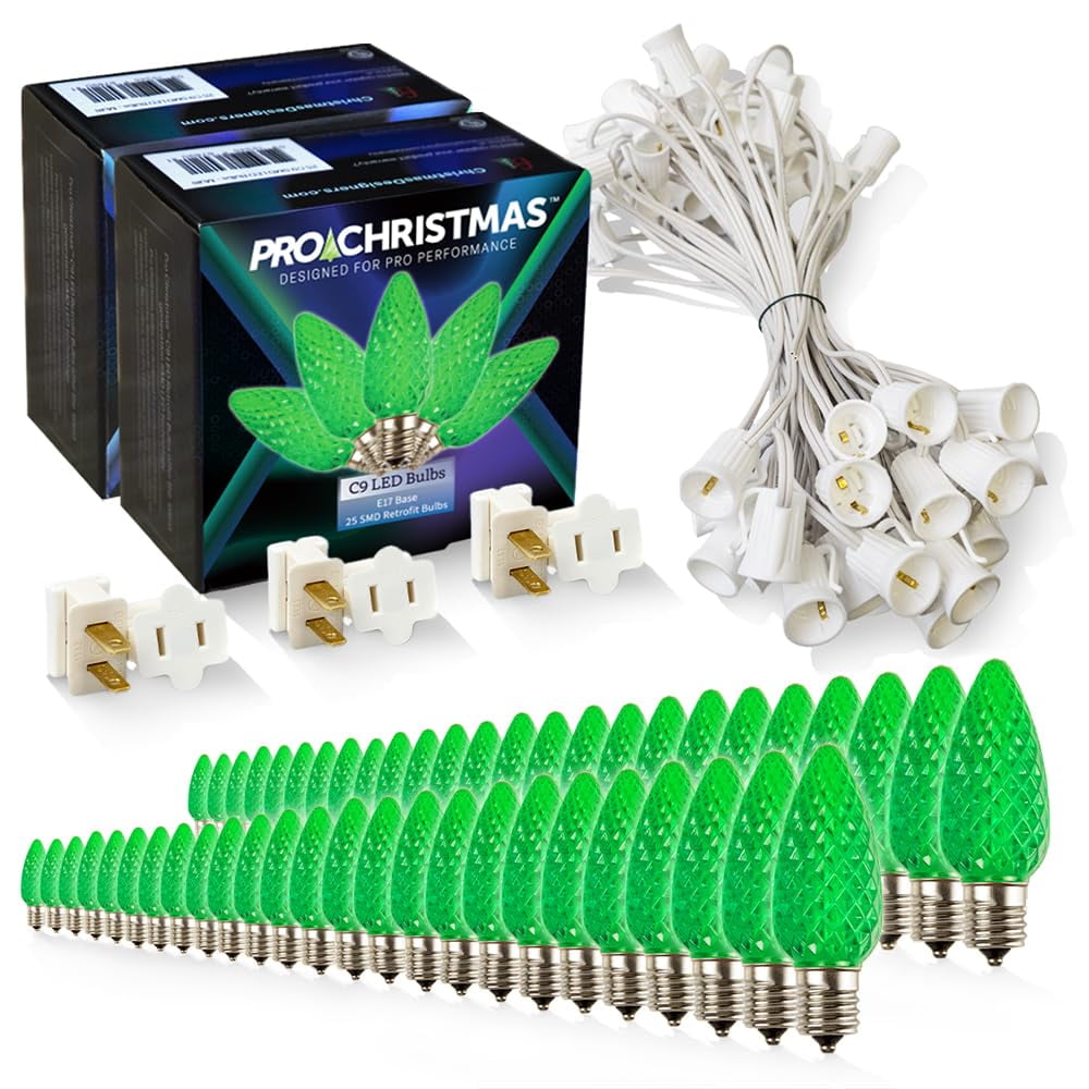 Pro Christmas C9 Light Installation Kit - DIY Holiday Lighting Kit for ...