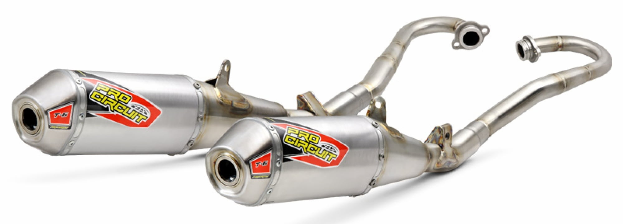 Pro Circuit Dual T-6 Stainless Steel Full Exhaust System (0112025G2 ...