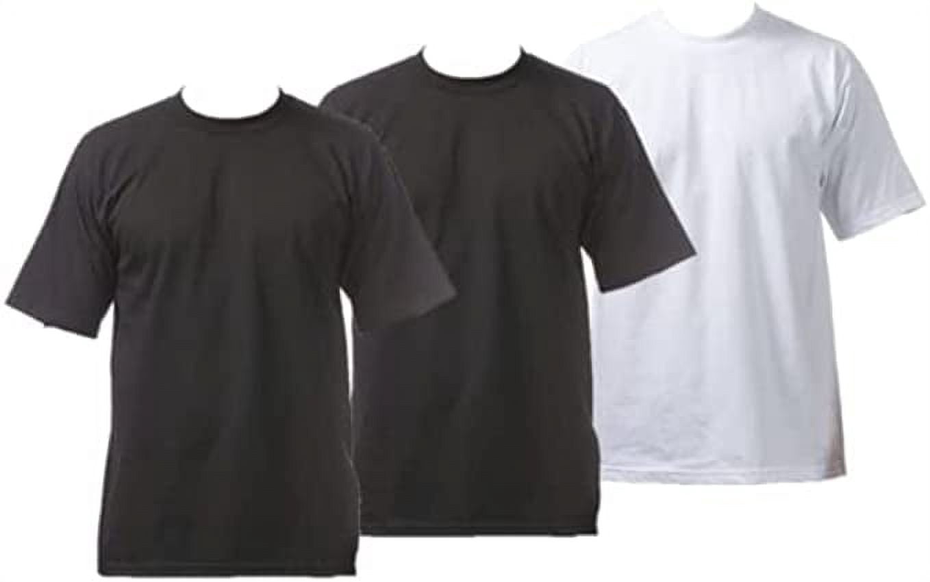 Pro Club Men's 3-Pack Heavyweight Cotton Short Sleeve Crew Neck T-Shirt ...