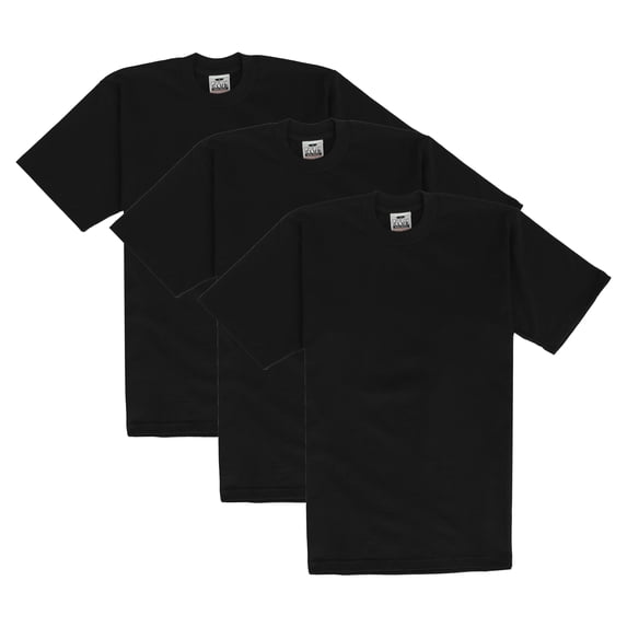 Pro Club Men's 6.5 oz Heavyweight Cotton Short Sleeve T-Shirt (3 Pack ...