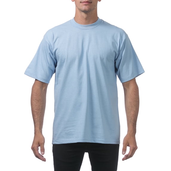 Pro Club Men's Heavyweight Cotton T-Shirt, Short Sleeve Crew Neck ...
