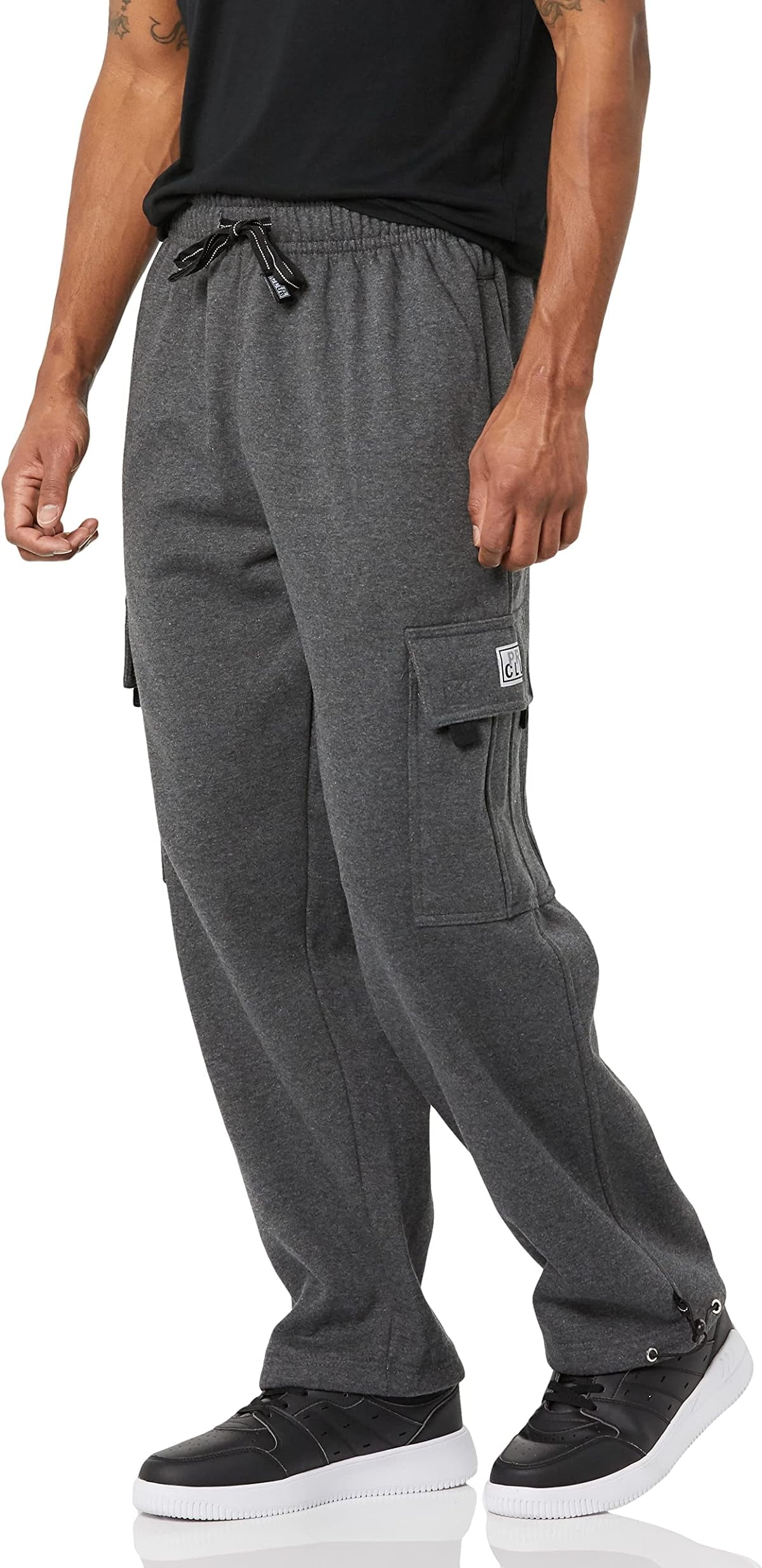Pro Club Men's Heavyweight Fleece Cargo Pants (Charcoal, 5XL) - Walmart.com