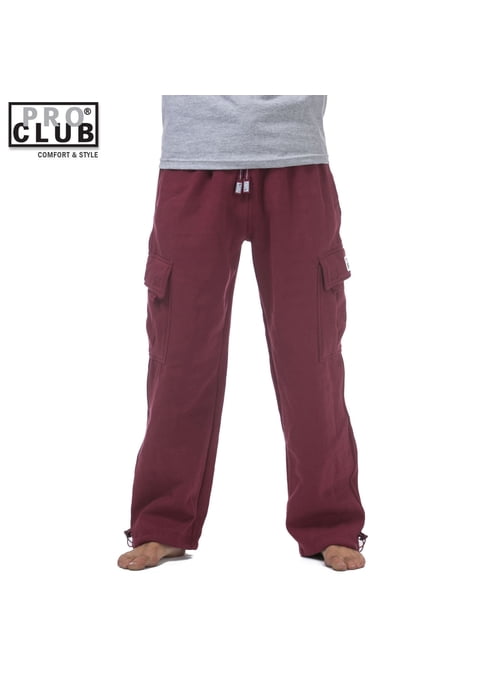 Pro Club Men's Heavyweight Fleece Cargo Sweatpants, Big Tall Size ...