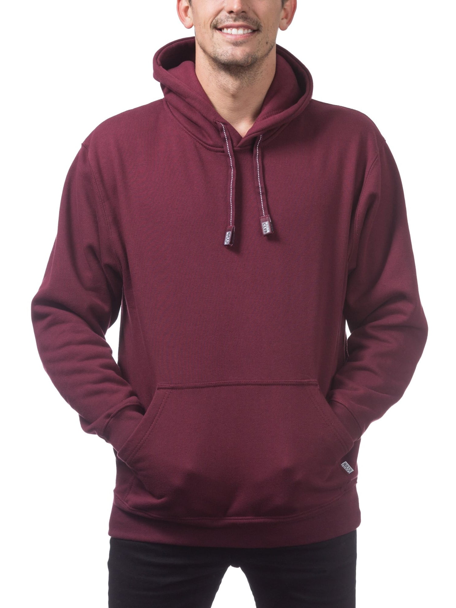 Pro Club Men's Heavyweight Pullover Hoodie Sweater - Maroon - XX-Large ...