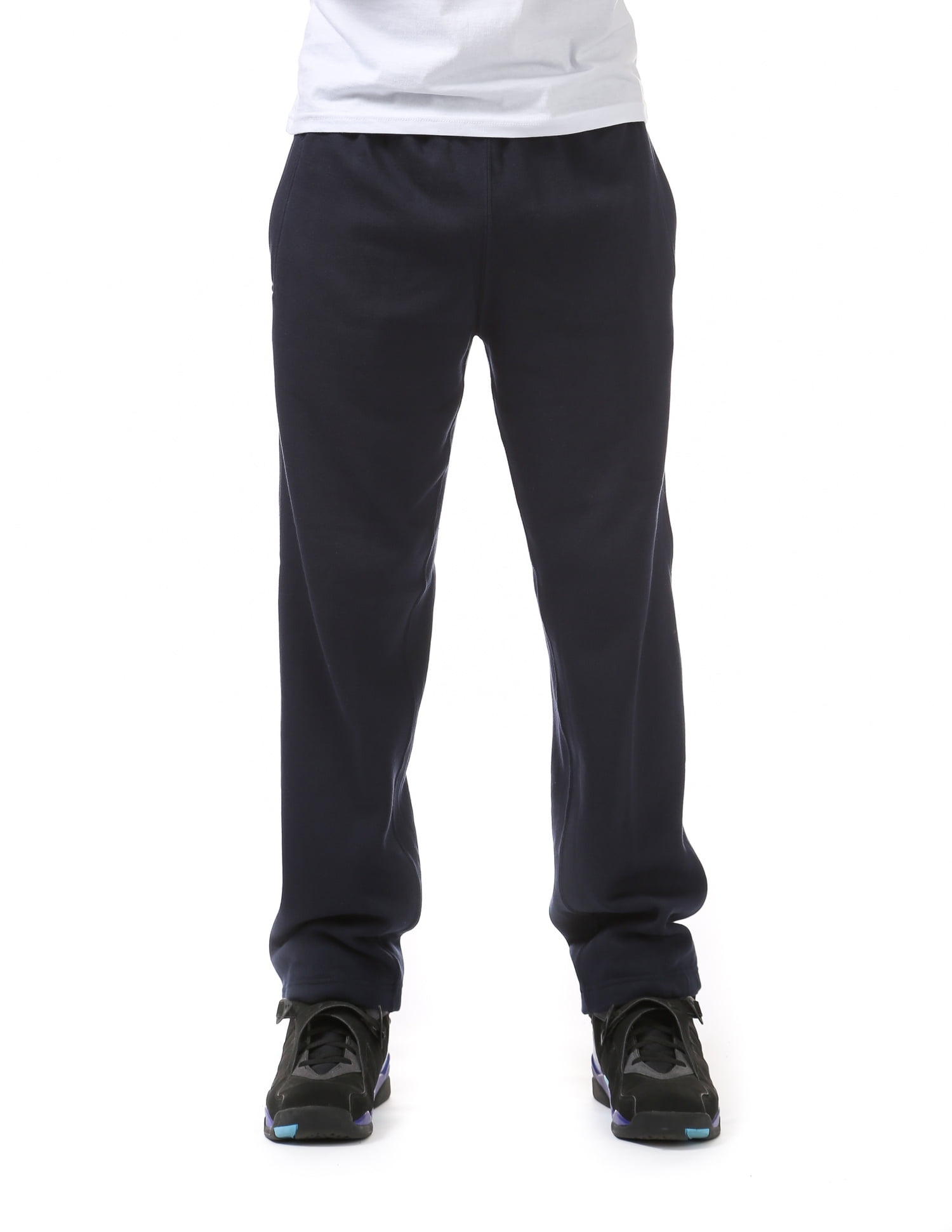 Pro Club Men's Mediumweight Comfort Fleece Pants - Navy Blue - Large ...