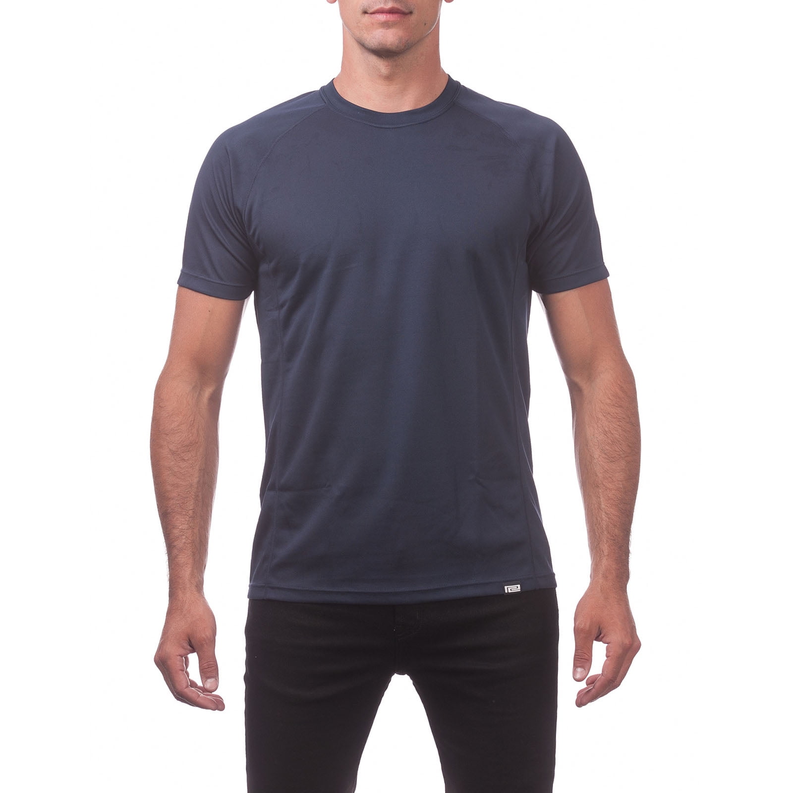 Pro Club Men's Performance DryPro Short Sleeve Tee T-Shirt - Navy ...