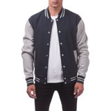 Pro Club Men's Varsity Fleece Baseball Jacket - Walmart.com