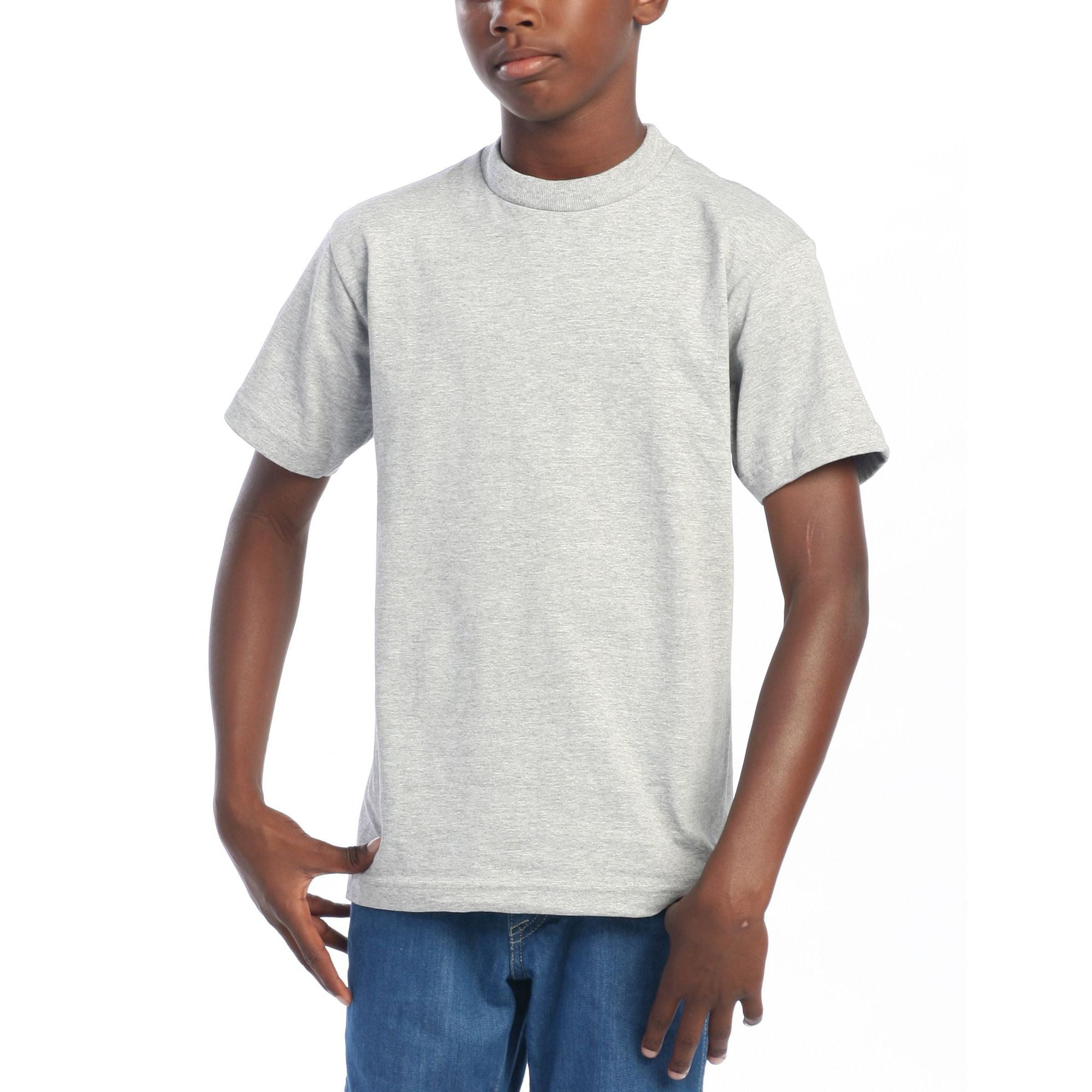 Pro Club Youth Cotton Short Sleeve Crew Neck T-Shirt - Walmart.com