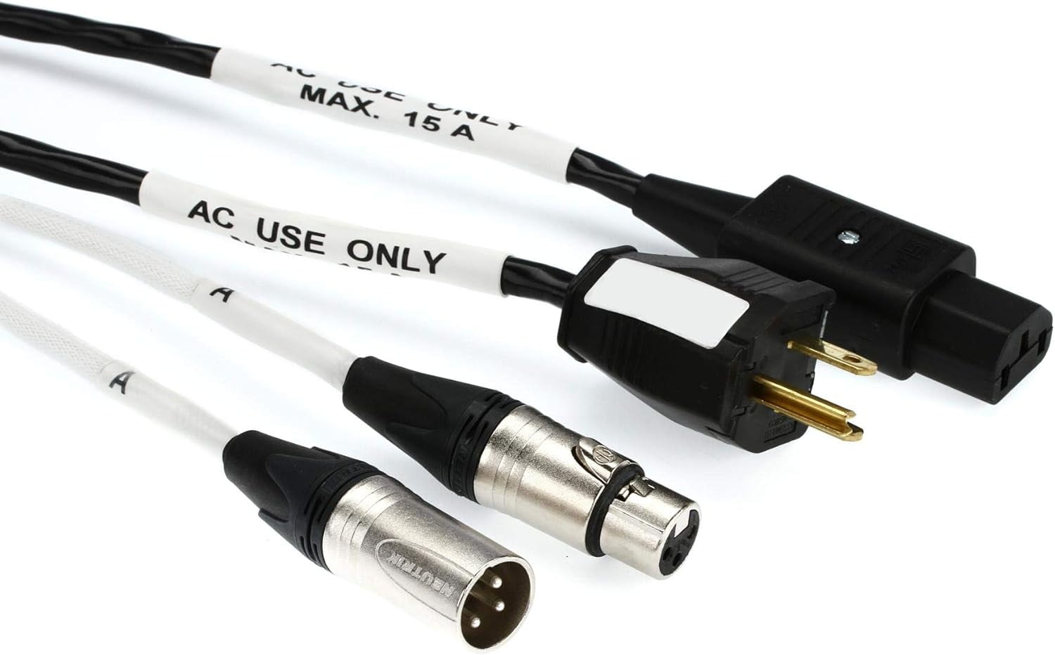 Pro Co EC9-10 Siamese Twin XLRF-XLRM Audio Cable + IEC Power Cable - 10 ...