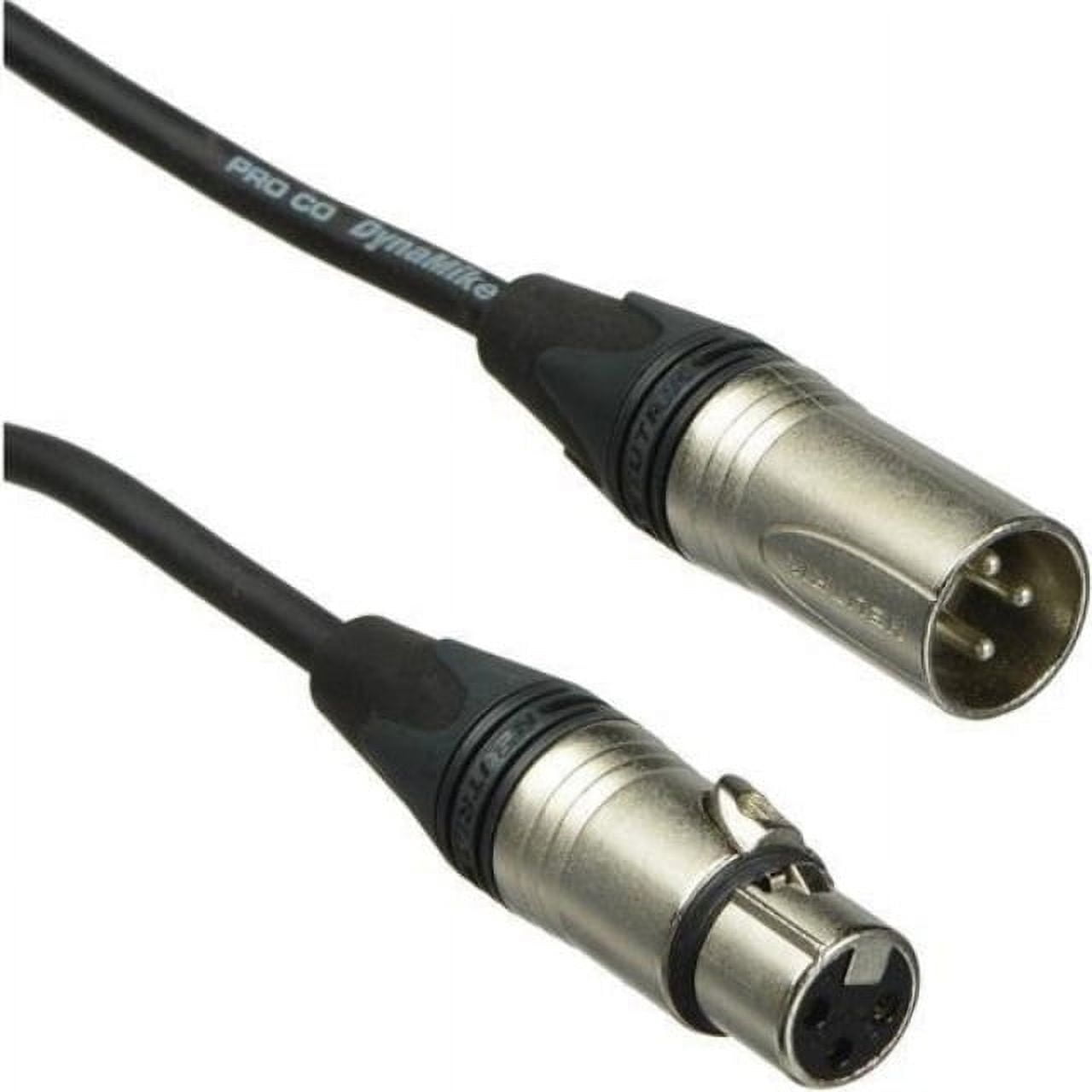 Pro Co Excellines EXMN-10 XLR Male to XLR Female Microphone Cable, 10 ...