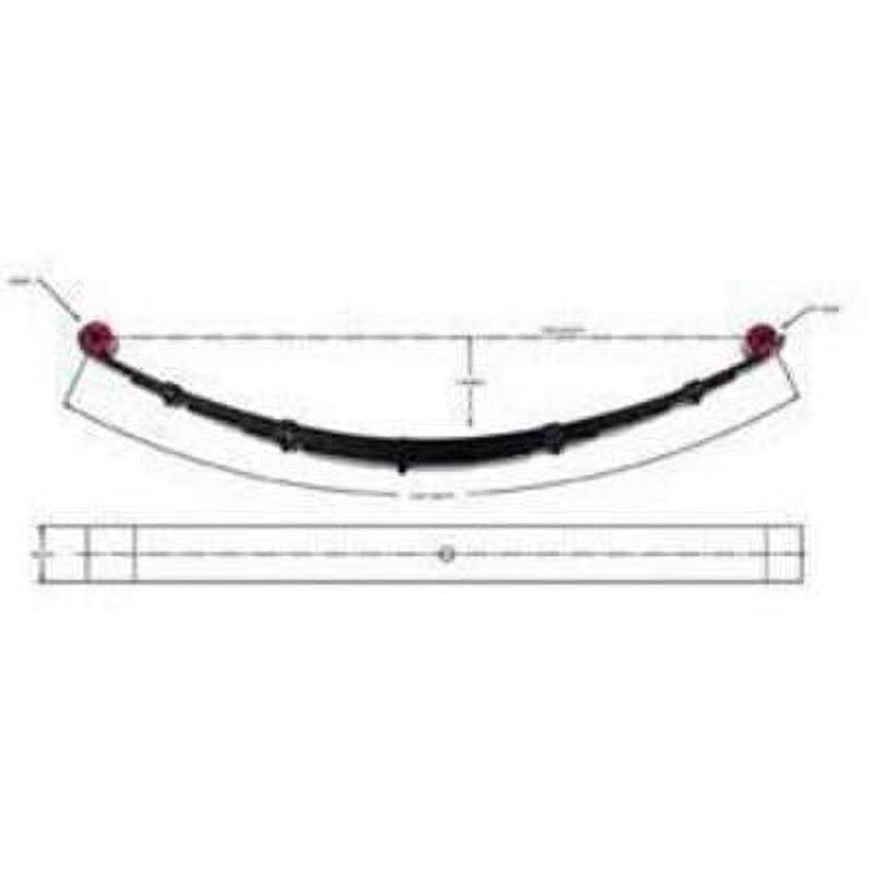 Pro Comp 3 Inch Front Leaf Spring - Right Side - 31222R Fits select ...