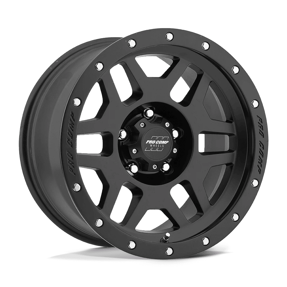 Pro Comp Cast Aluminum Truck Rims, PXA41 17x9 6x5.5 S-BLK -6mm, PXA5041 ...