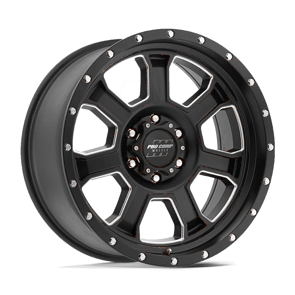 Pro Comp Cast Aluminum Wheel PXA43 20x9 5x5.0 S-BLK MILL 0mm, PXA5143 ...