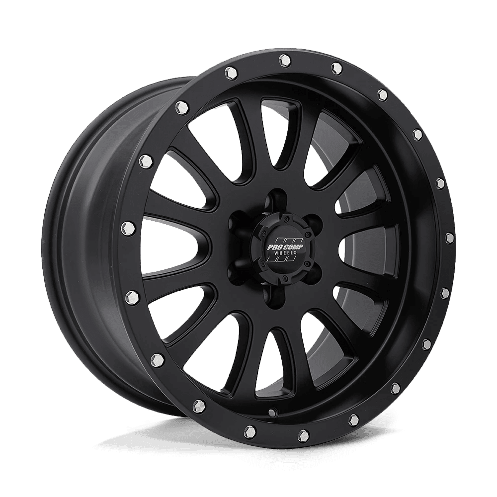 Pro Comp Cast Aluminum Wheel PXA44 17x9 5x5.0 S-BLK -6mm, PXA5044-7973 ...