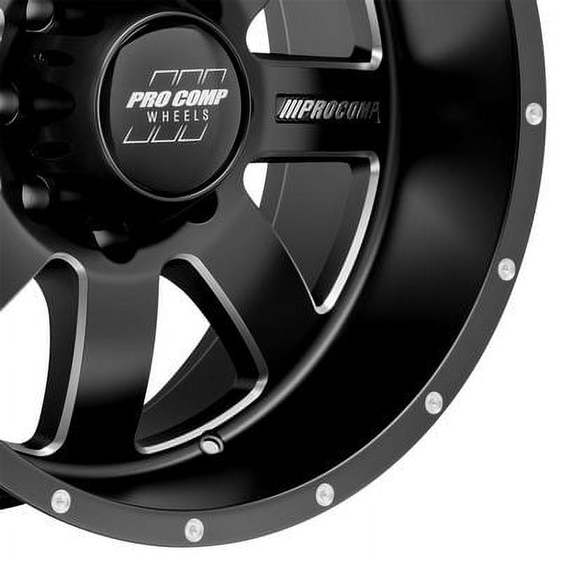 Pro Comp Wheels Trilogy Black Wheel with Painted (17 x 9. inches /8 x ...