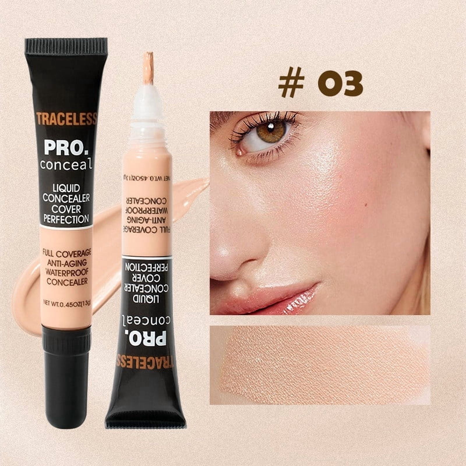 Pro Concealer -Aging Waterproof Liquid Concealer 6 Shades For All Types ...