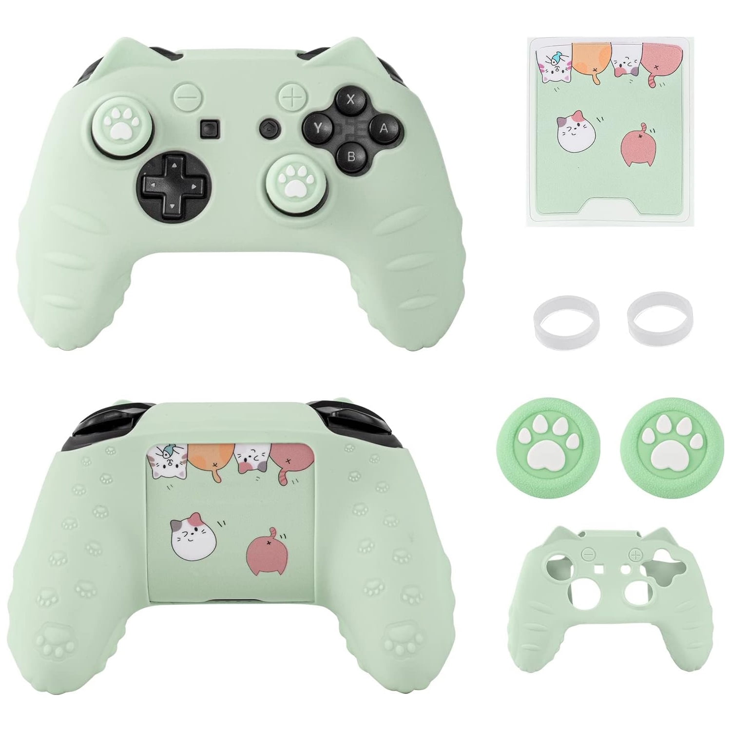 Game Controller Skin for Switch Pro Control, Cute Cat Paw Gamepad ...
