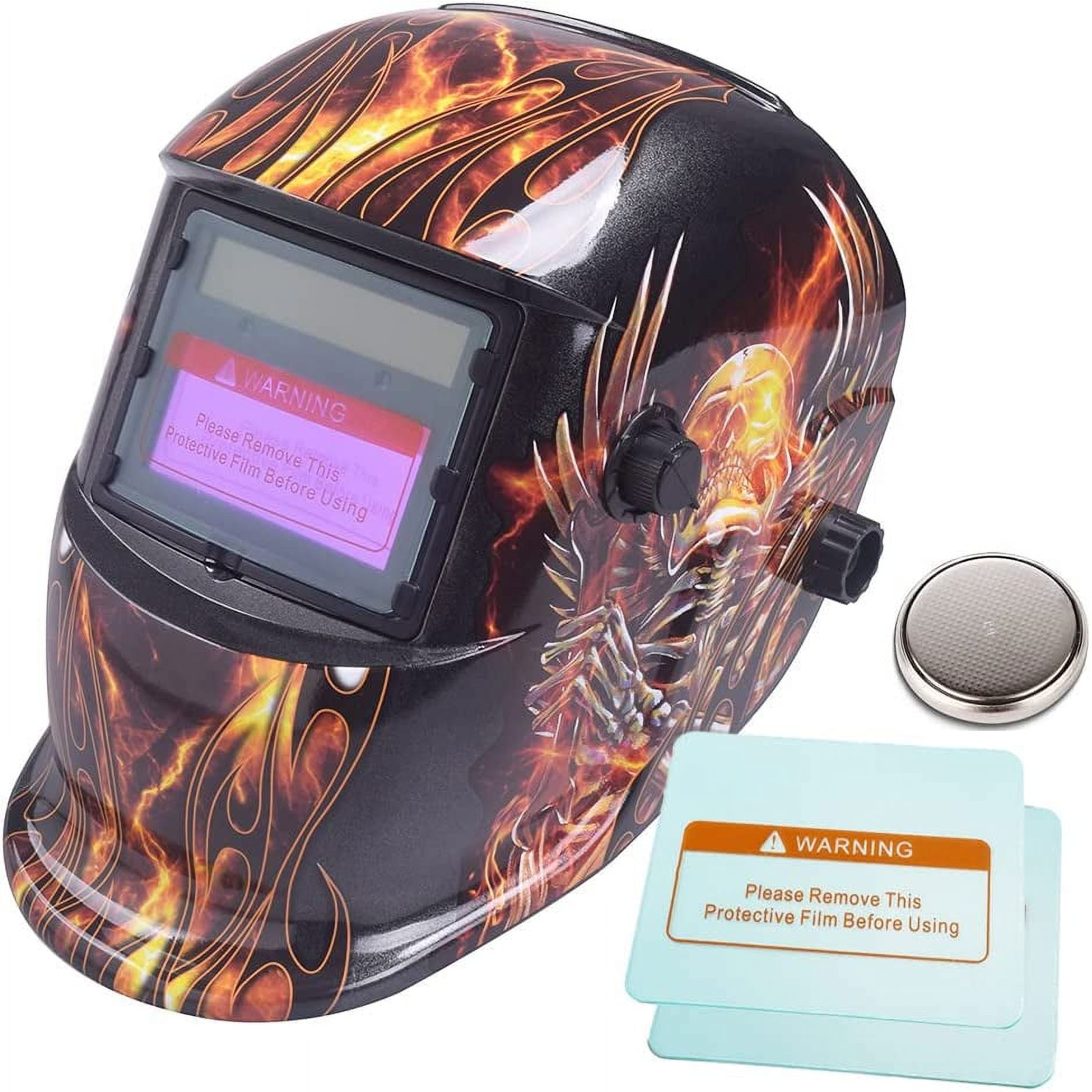 Pro Cool Skeleton Style Solar Auto-Darkening Welding Grinding Helmet ...