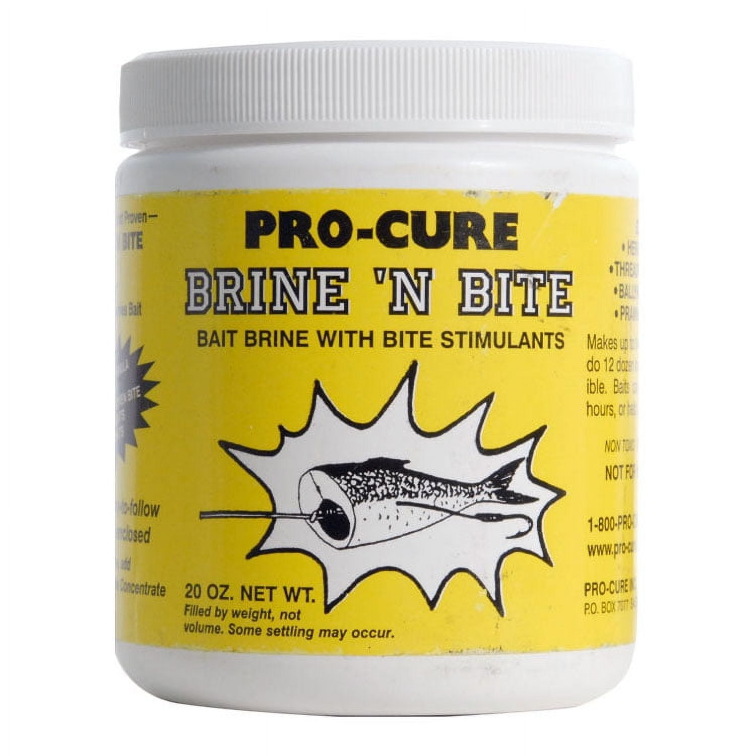 Pro-Cure Brand Brine 'N Bite Bait Brine, 20 oz. - Walmart.com