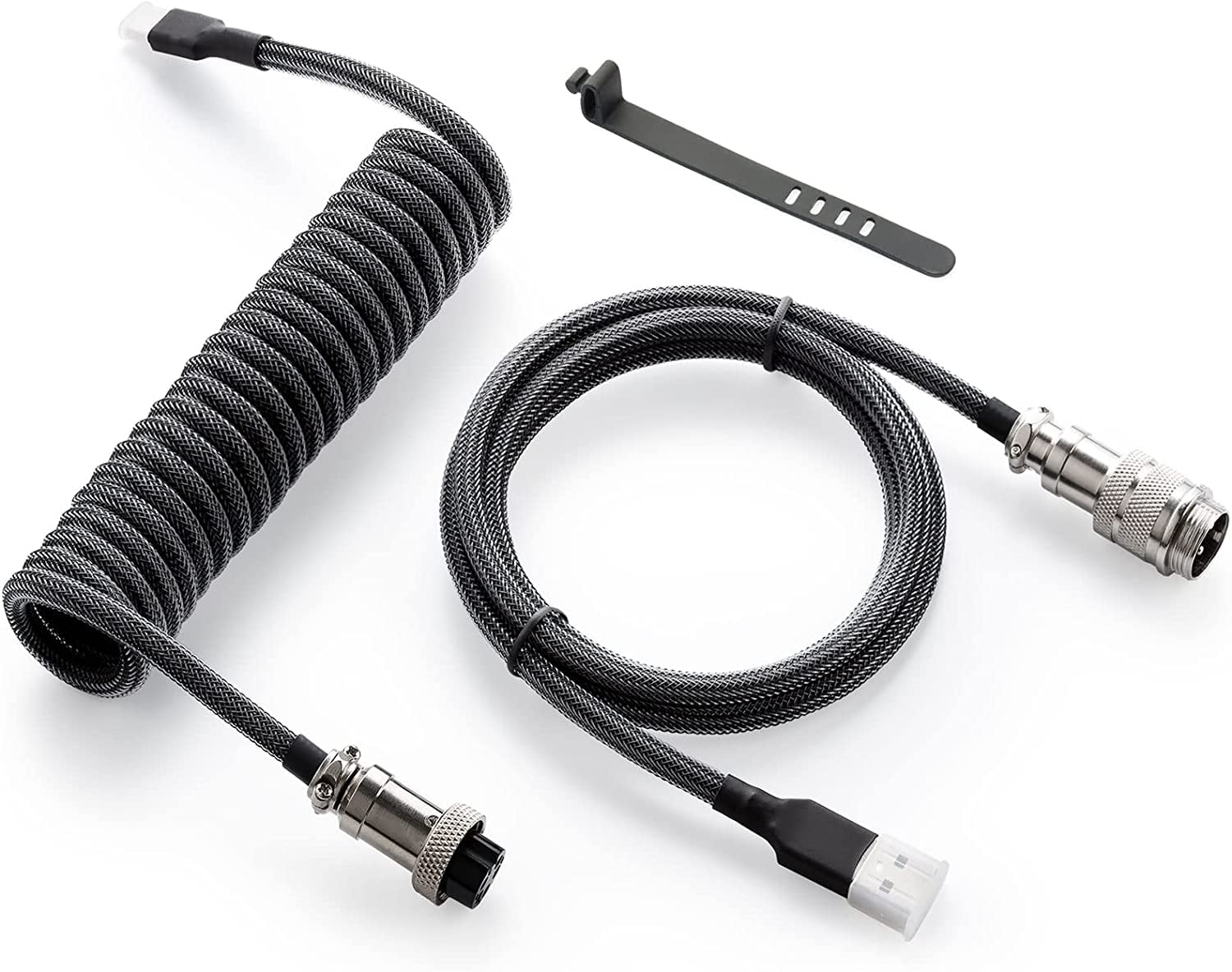 Pro Custom Coiled USB C Cable for Gaming Keyboard, Double-Sleeved ...