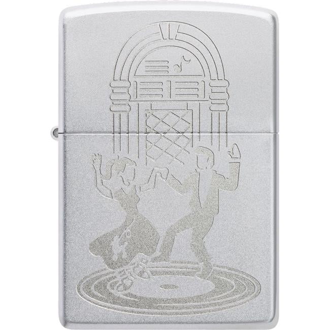 Pro-Cut ZIP-48728 2024 Zippo 205 Vintage Dance Design Satin Chrome Lighter - Walmart.com