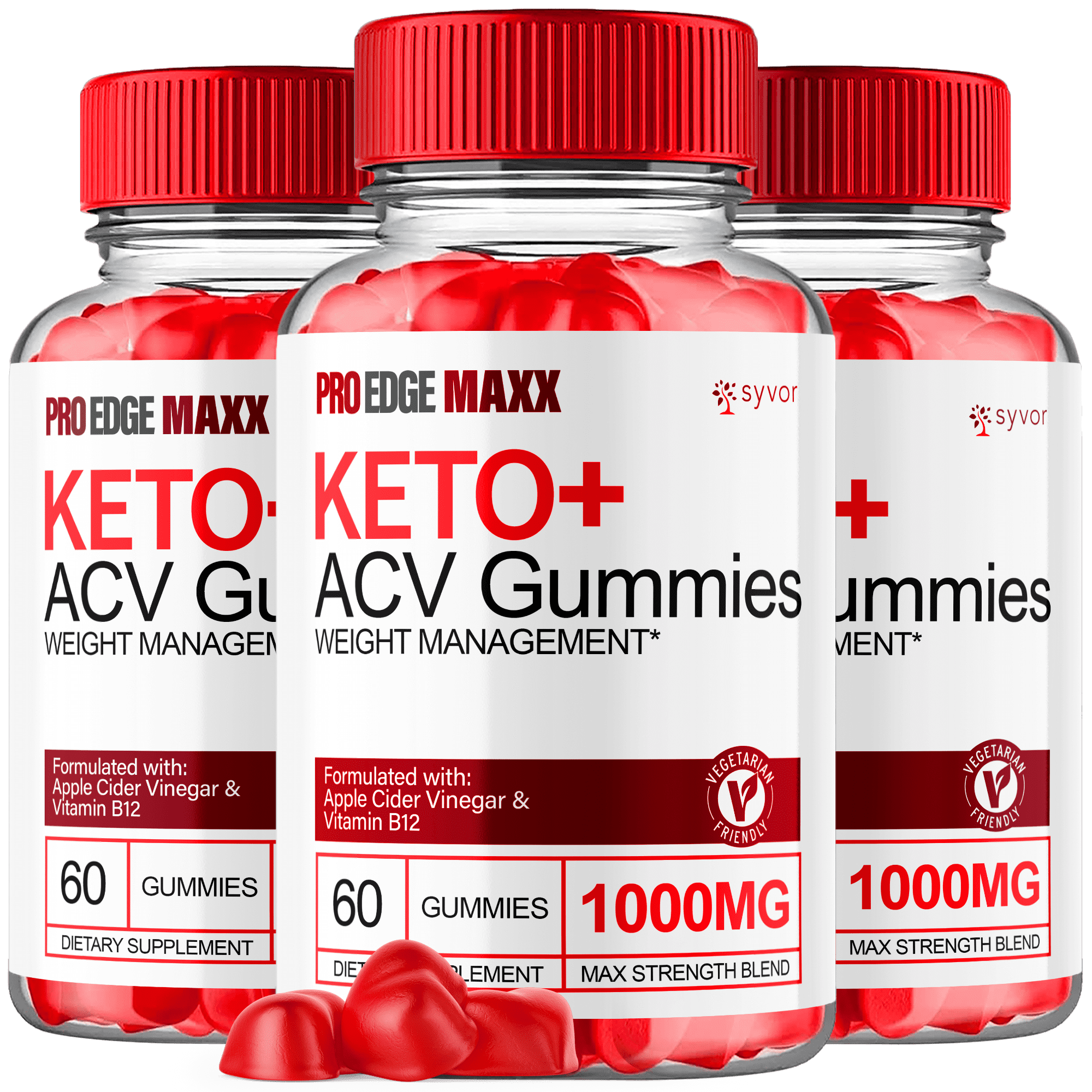 Pro Edge Maxx Keto ACV Gummies Maximum Strength Weight Management Supplement 180 Gummies ...
