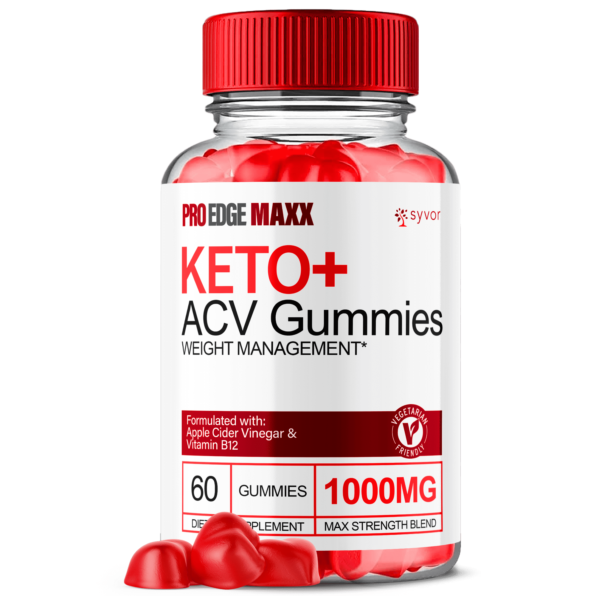 Pro Edge Maxx Keto ACV Gummies Maximum Strength Weight Management Supplement 60 Gummies ...