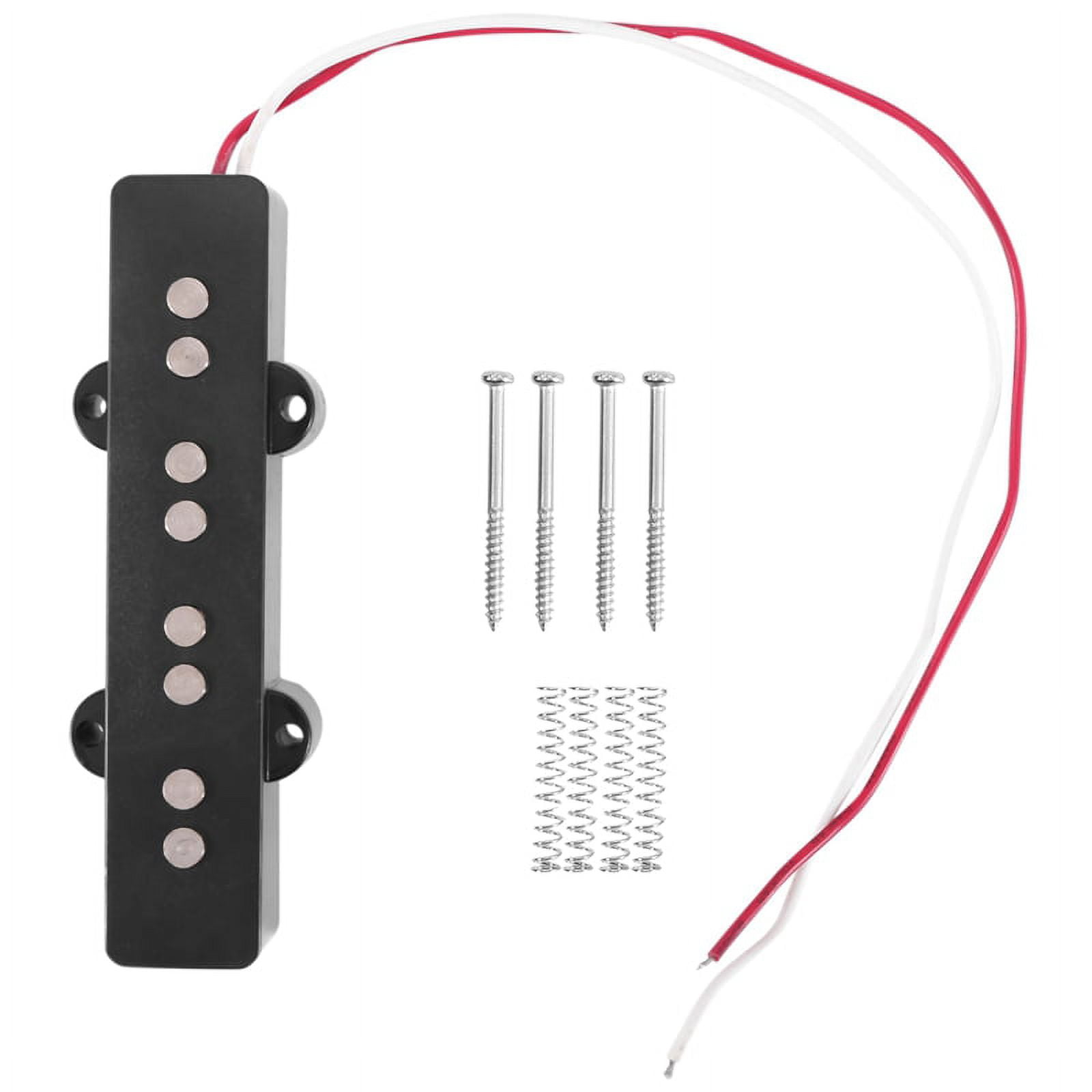 Pro Electric Open Type Noiseless Bridge Pickup For 4 String Style,Black ...